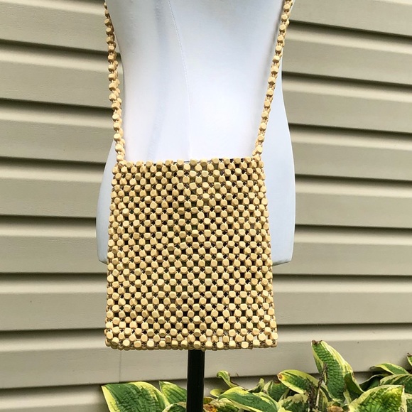Collection XIIX | Bags | Nwt Collection Eighteen Wood Bead Crossbody ...